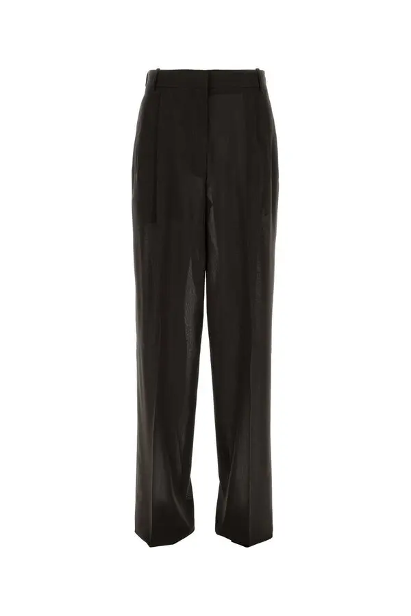 TOM FORD Light Virgin Wool Tailored Wide Leg Pleated Straig - Multicolor