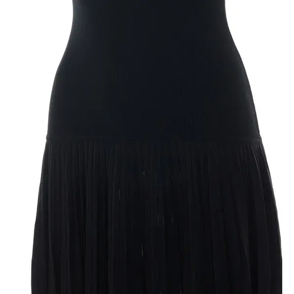 Alaïa Pleated Sheer Dress