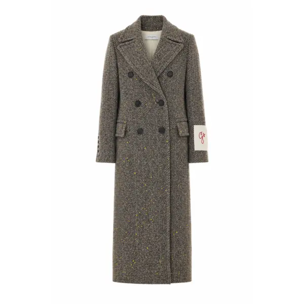 GOLDEN GOOSE Golden Chevron Double Breasted Coat