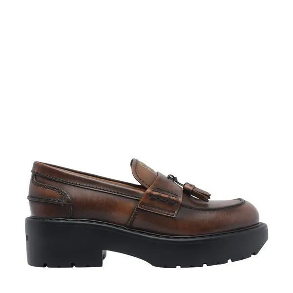 Miu Miu Tassels Loafers - Brown