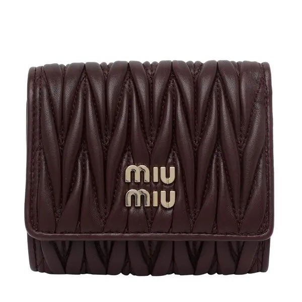Miu Miu Logo Matelasse' Wallet