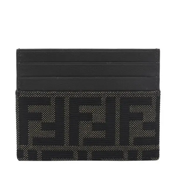 Fendi Ff Jacquard Cards Holder - Brown
