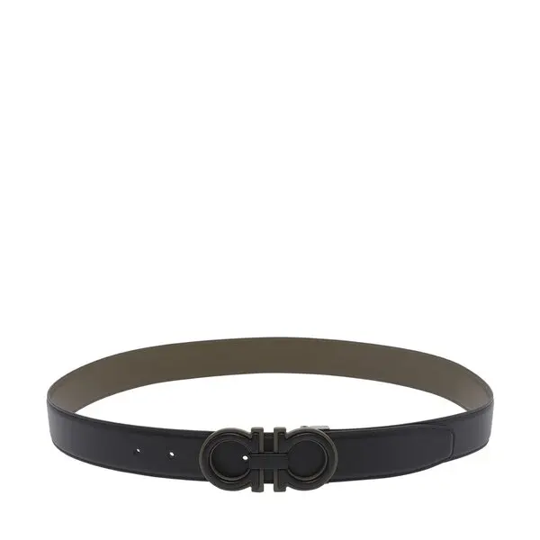 FERRAGAMO Adjustable And Reversible Gancini Belt