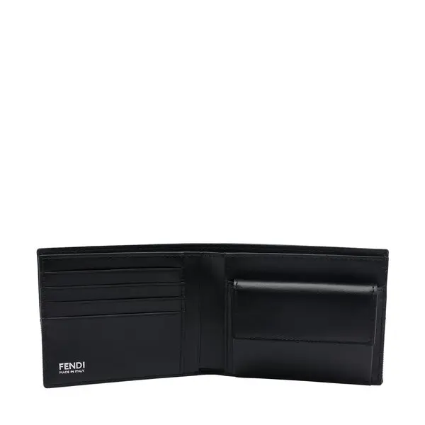 Fendi Ff Jacquard Bifold Wallet