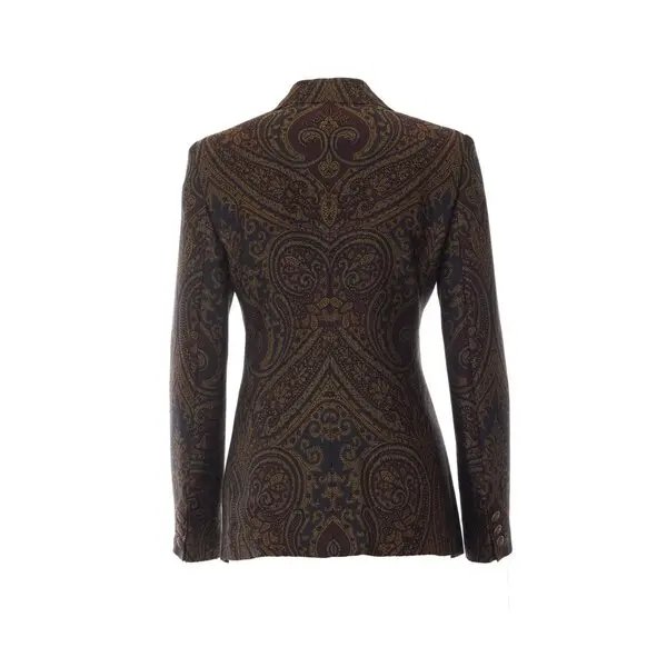 Etro Paisley Print Single Breasted Jacket