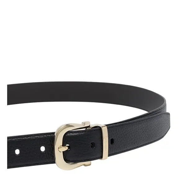 FERRAGAMO Adjustable Belt With Single Gancini Buckle