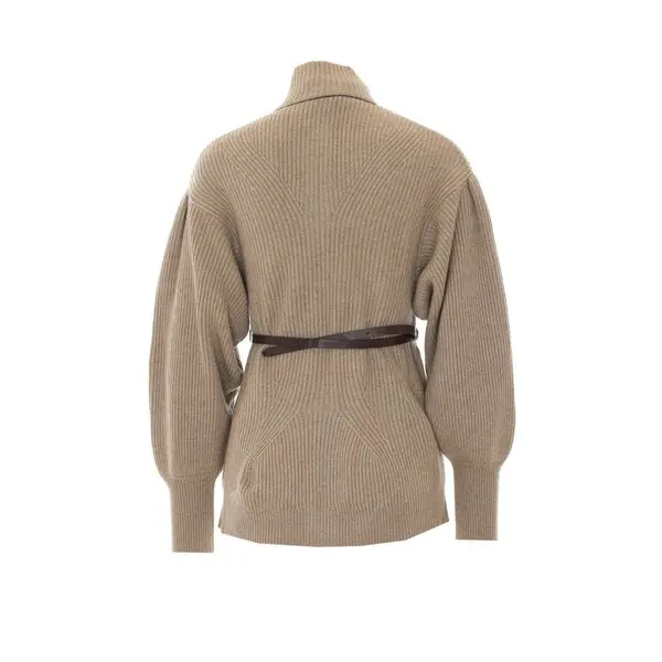 Brunello Cucinelli Knitted Belted Cardigan