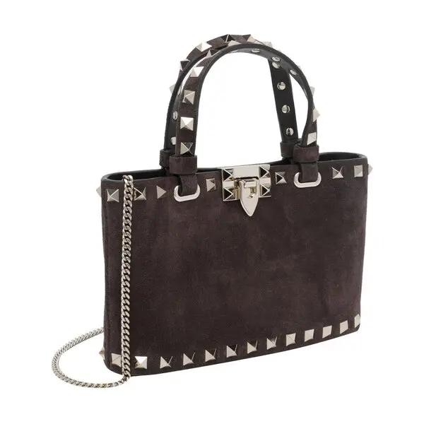Valentino Garavani Mini Suede Rockstud Handbag