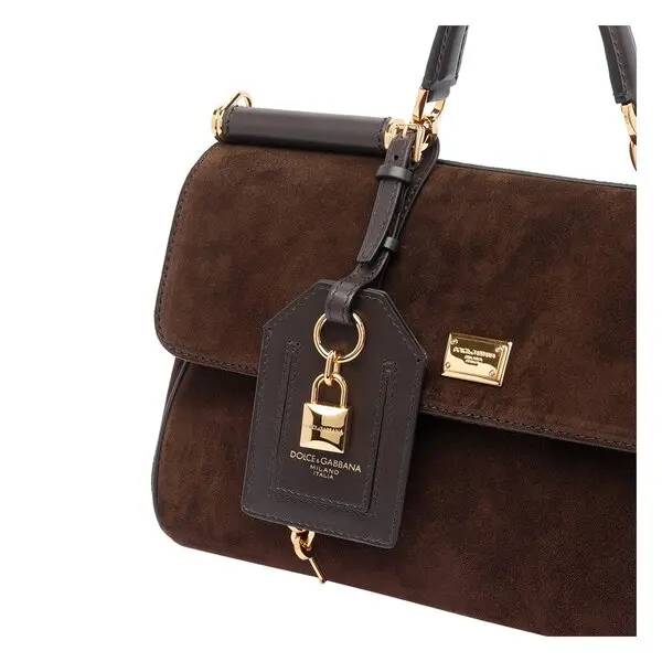 Dolce & Gabbana Suede Handbag - Brown