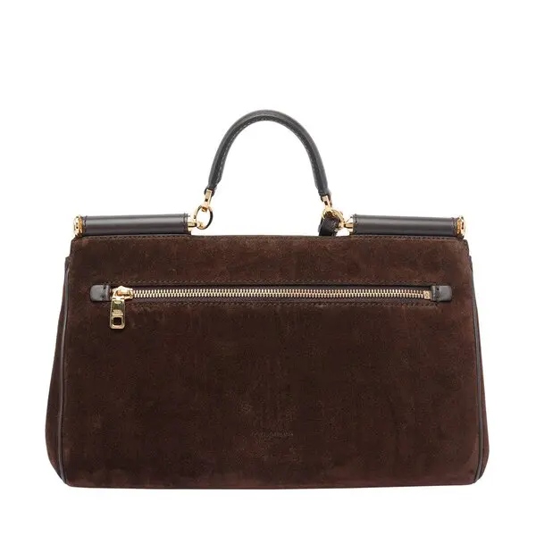 Dolce & Gabbana Suede Handbag - Brown
