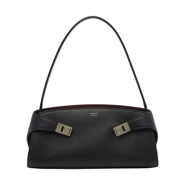 FERRAGAMO East-west Hug Shoulder Bag - Black