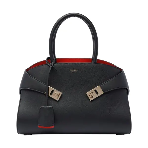 FERRAGAMO Medium Bicolor Hug Handbag