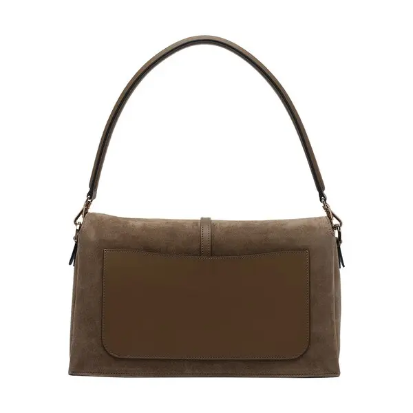 TOD'S Small Flap T-timeless Suede Shoulder Bag