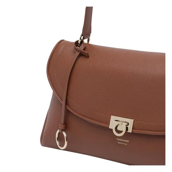 FERRAGAMO Gancini Logo Shoulder Bag