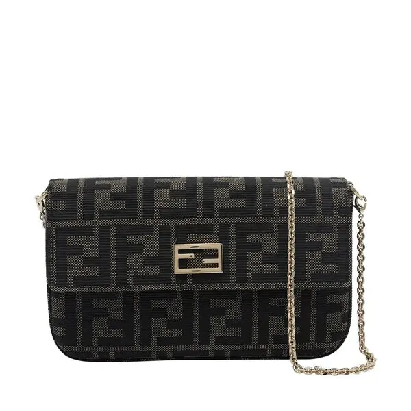 Fendi Ff Jacquard Tube Wallet On Chain