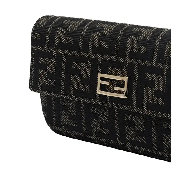 Fendi Ff Jacquard Tube Wallet On Chain
