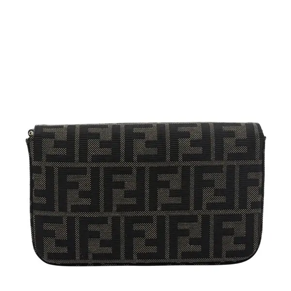 Fendi Ff Jacquard Tube Wallet On Chain