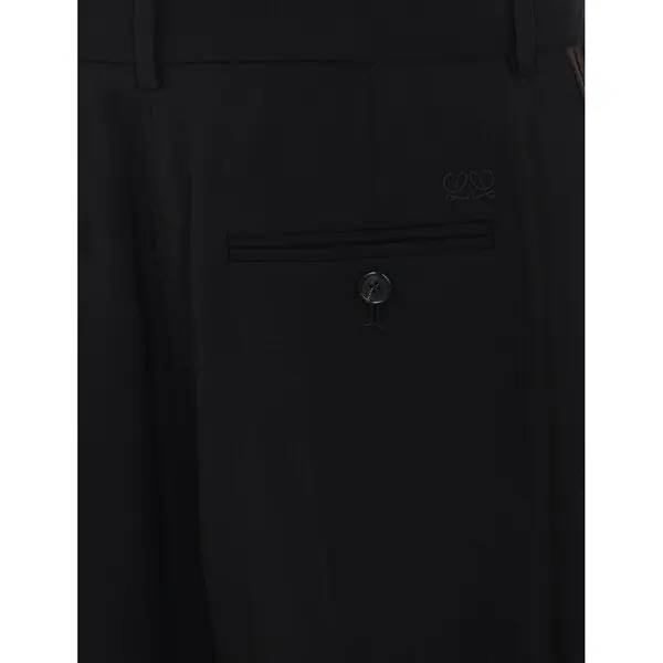 Loewe L Mini Logo Wool Pants