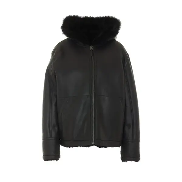 YVES SALOMON Reversible Aviateur Shearling Jacket