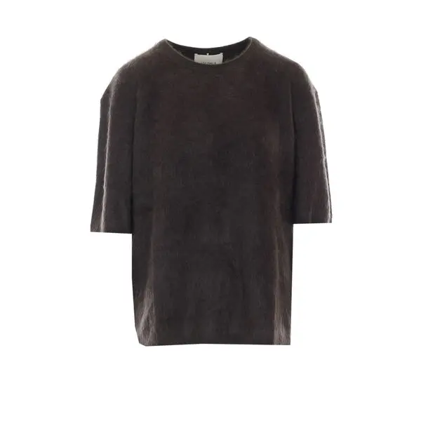 LISA YANG Maren Short Sleeves Sweater - Gray
