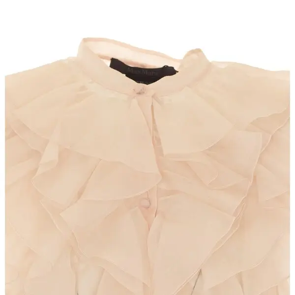 Max Mara Silk Ruffled Shirt