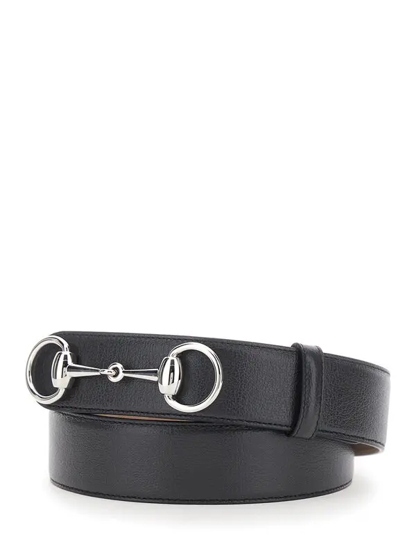 Gucci Morsetto Leather Belt