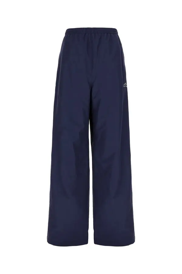 Balenciaga Contrast Piping Logo Trousers