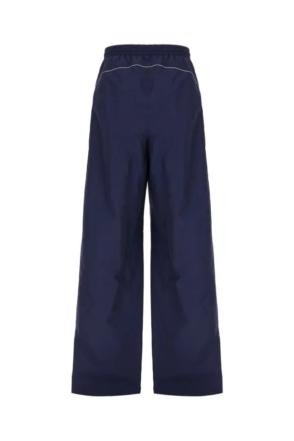 Balenciaga Contrast Piping Logo Trousers