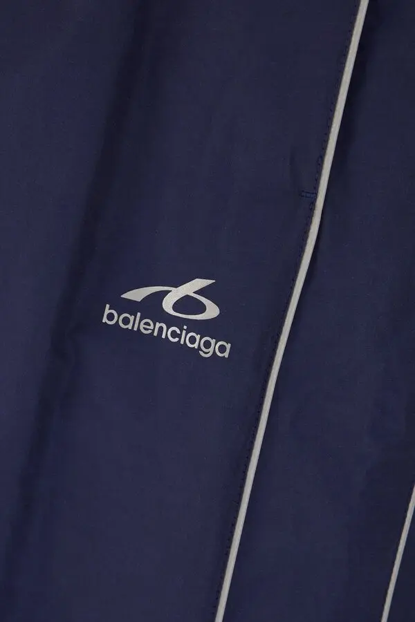 Balenciaga Contrast Piping Logo Trousers