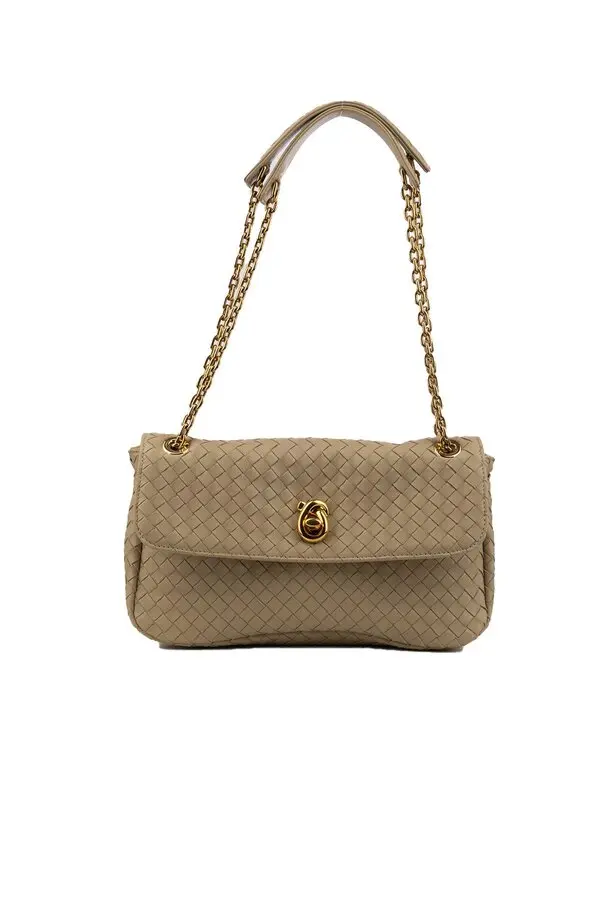 Bottega Veneta Woven Leather Shoulder Bag - Multicolor