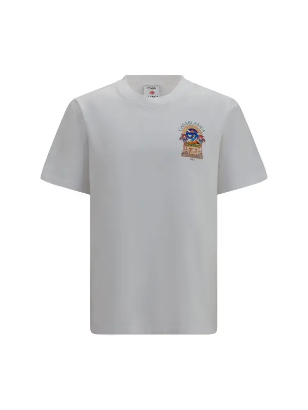 Casablanca Egyptian L’arche T-shirt - White