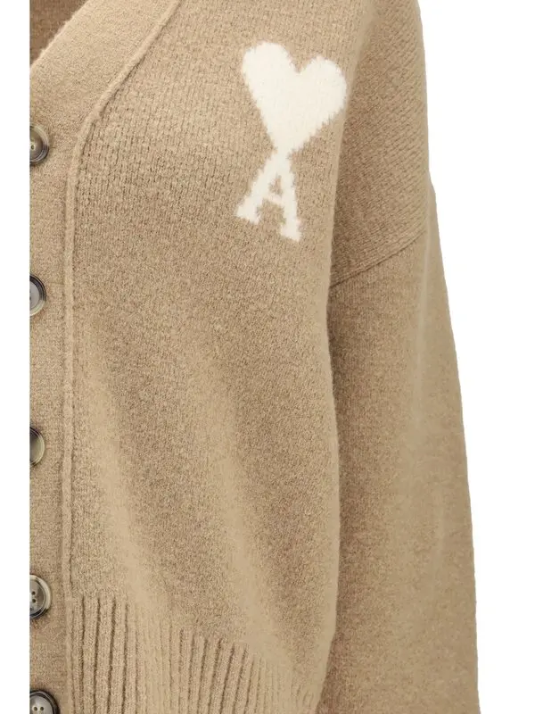 AMI Paris De Coeur Alpaca Cardigan
