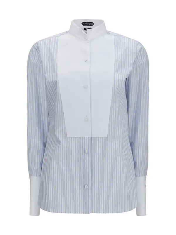 TOM FORD Striped Shirt With Front Detail
