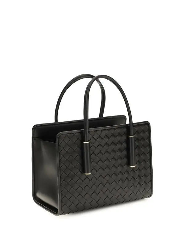 Bottega Veneta Intrecciato Handbag - Black