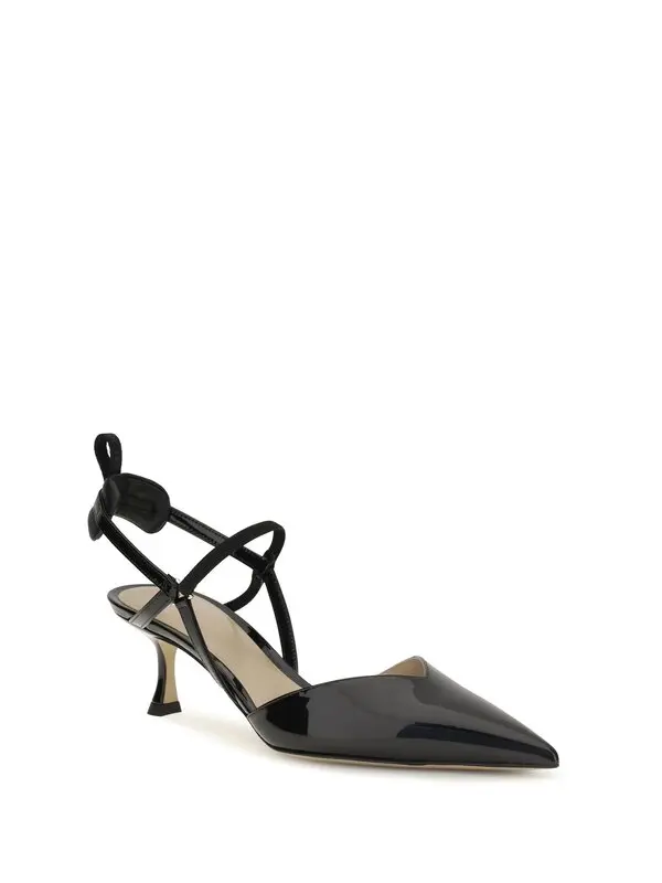 Fendi Patent Leather Colibrì Slingback Pumps
