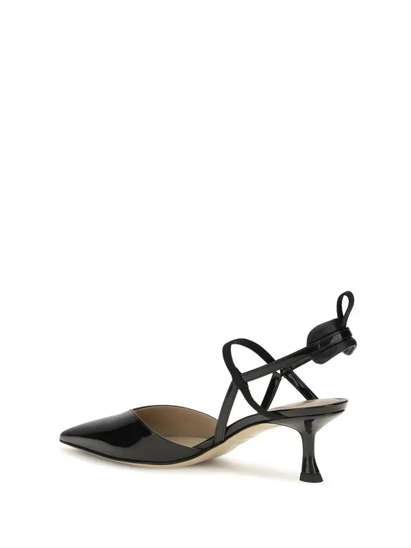 Fendi Patent Leather Colibrì Slingback Pumps
