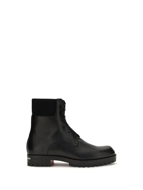 CHRISTIAN LOUBOUTIN Trapman Tct 2 Leather Ankle Boots