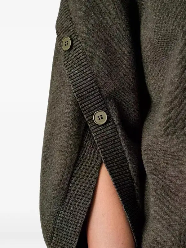 Joseph Ribkoff Button-embellished Tulip-sleeve Sweater