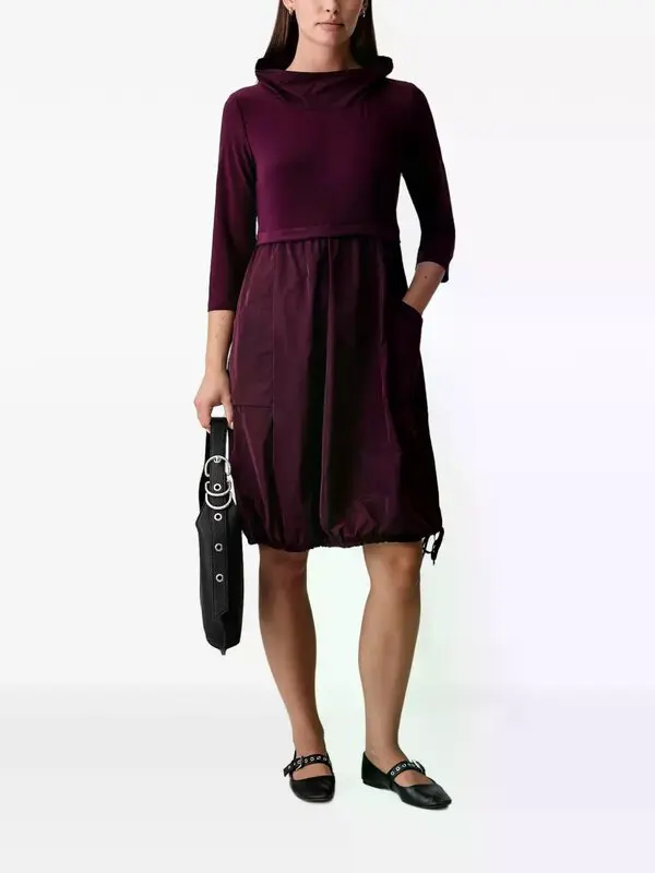 Joseph Ribkoff Funnel-neck Drawstring-hem Mini Dress