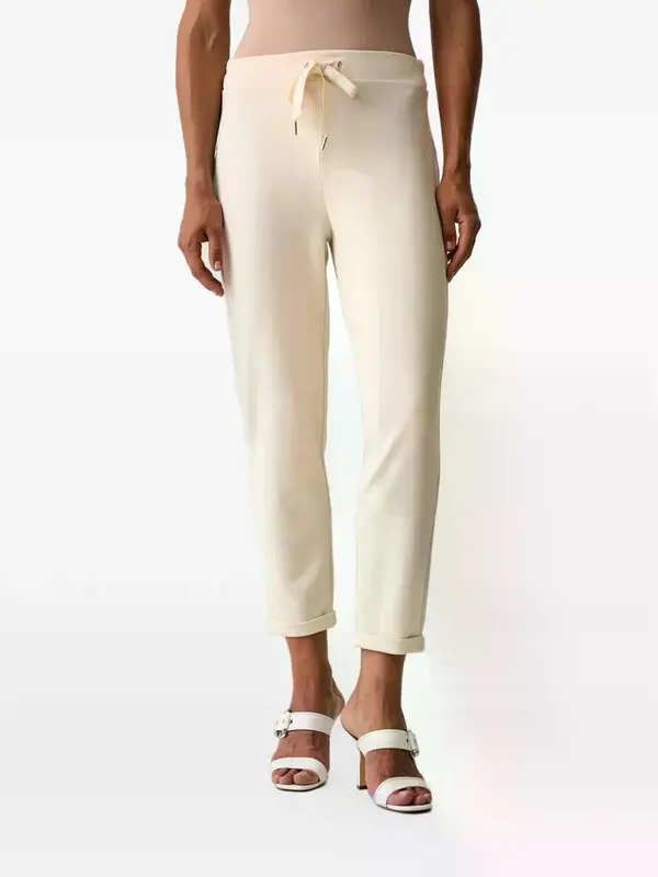 Joseph Ribkoff Drawstring-waist Turn-up Track Pants