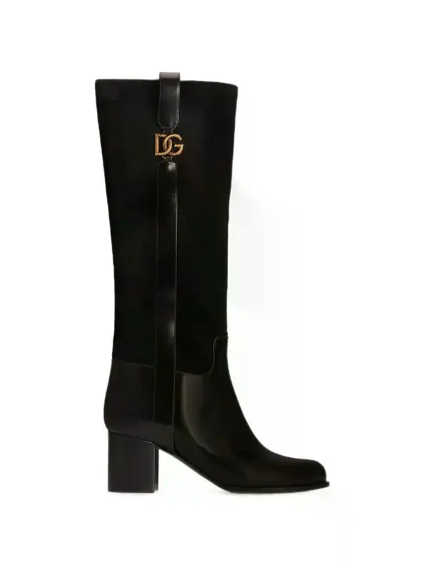 Dolce & Gabbana Suede Riding Boots