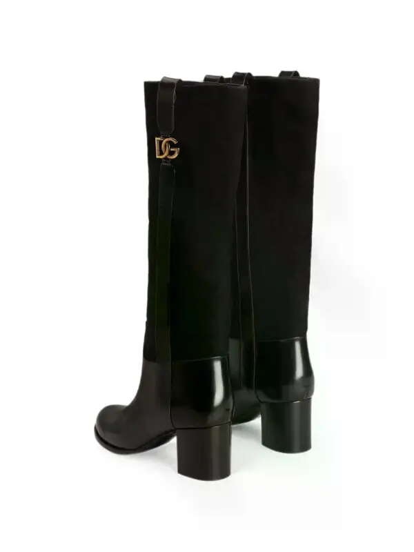 Dolce & Gabbana Suede Riding Boots