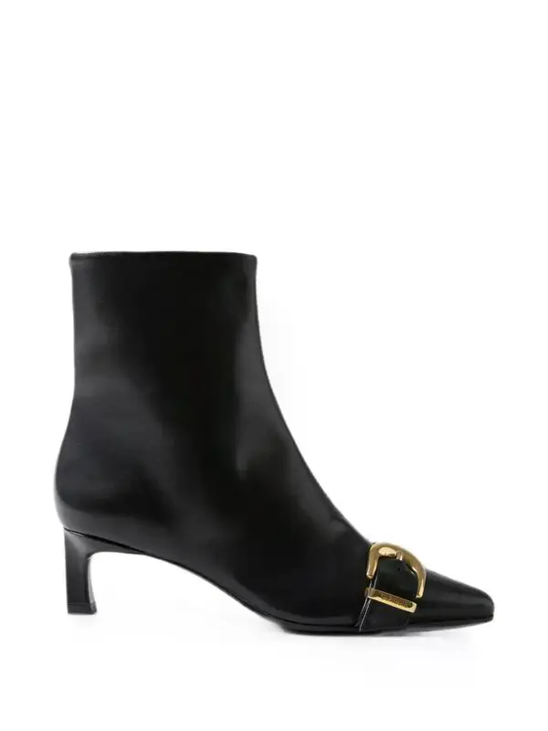 Claudie Pierlot Buckle-detail Pointed-toe Ankle Boots