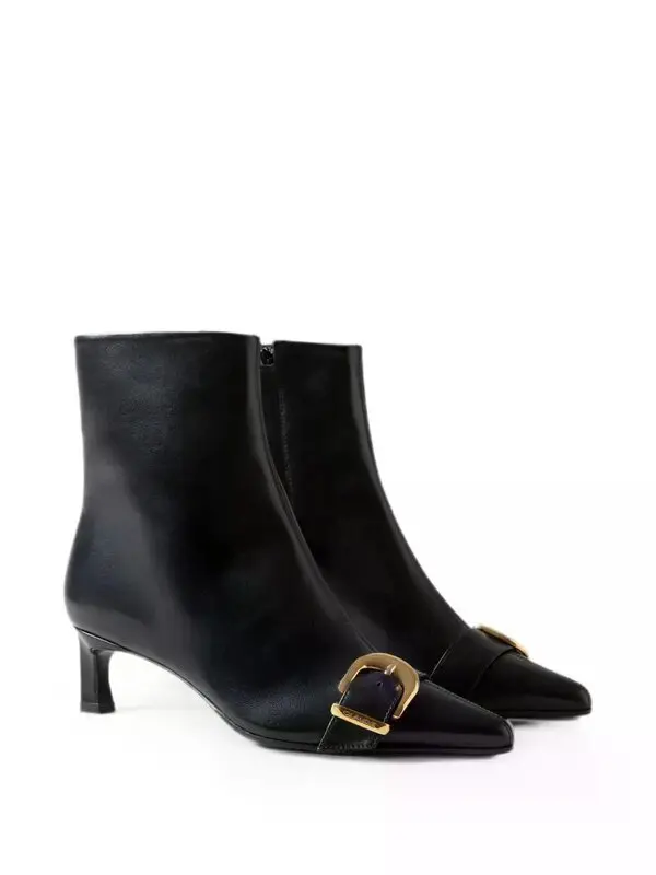 Claudie Pierlot Buckle-detail Pointed-toe Ankle Boots