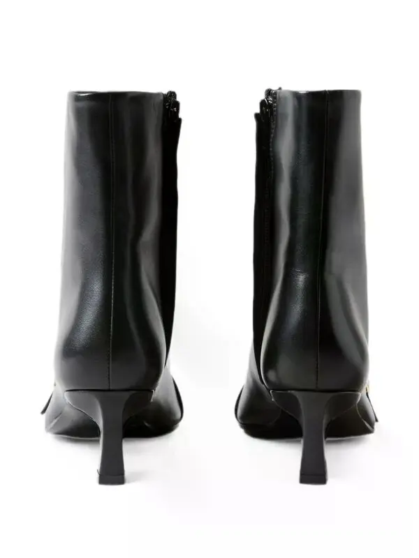 Claudie Pierlot Buckle-detail Pointed-toe Ankle Boots