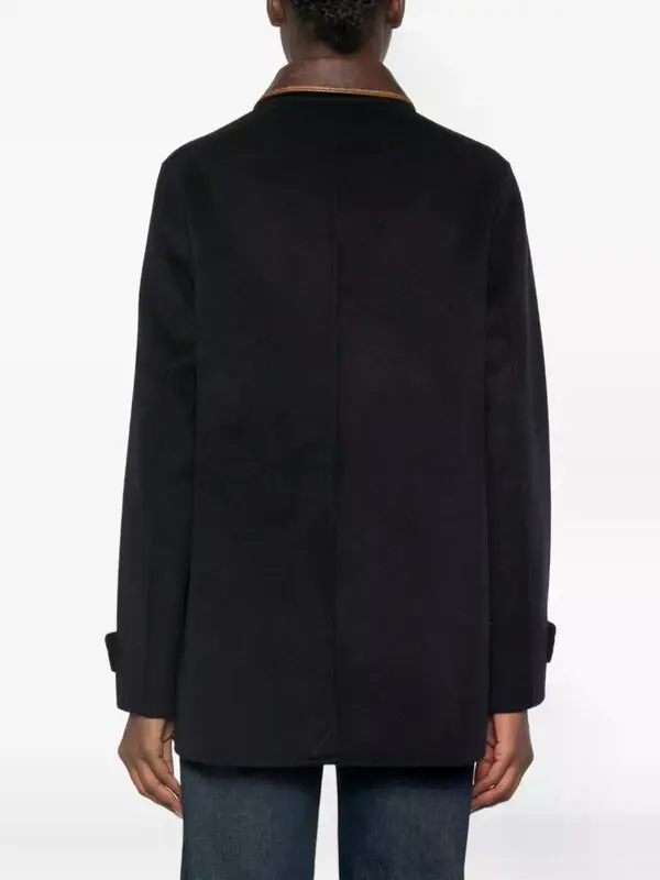 Maje Removable-collar Button-front Coat