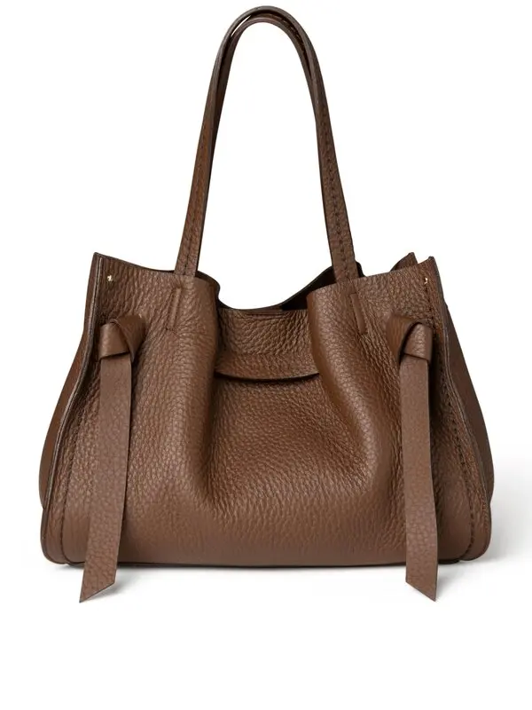 VISONA` Visona Vittoria Suede Handbag - Brown