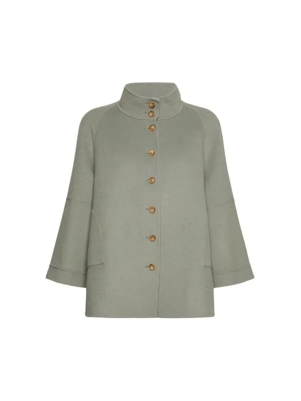ELENA MIRO` Double Wool Blend Caban