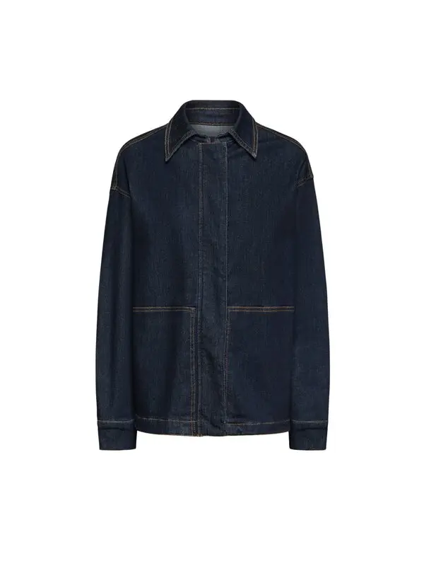 ELENA MIRO` Deconstructed Denim Jacket
