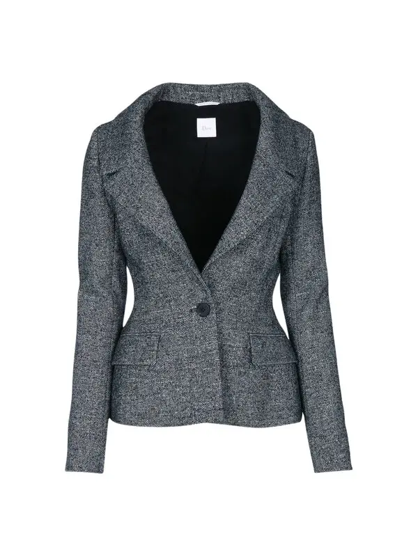 Dior Single-breasted Pearl Fitted Blazer
